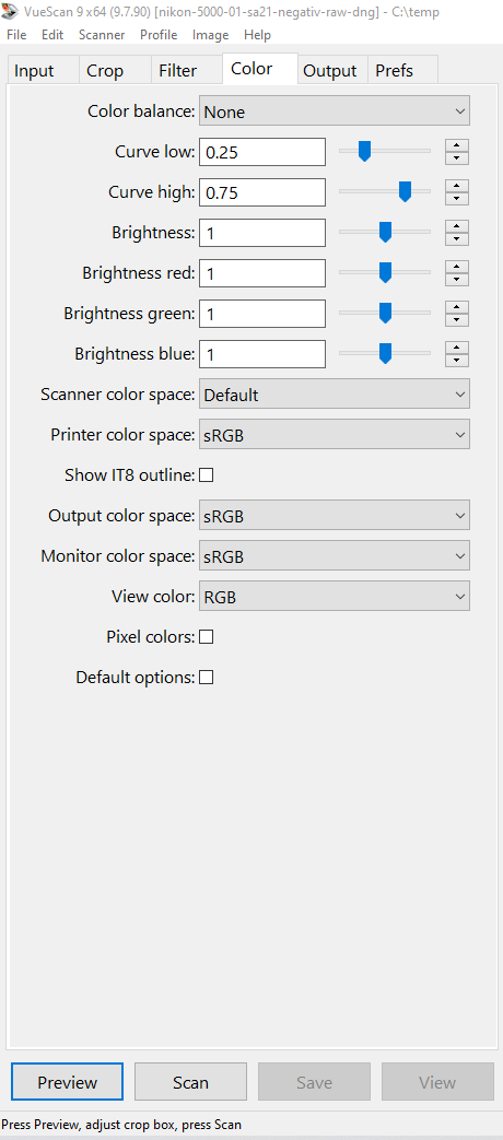 Nikon Coolscan color negative RAW scanning – DataNord Scanservice